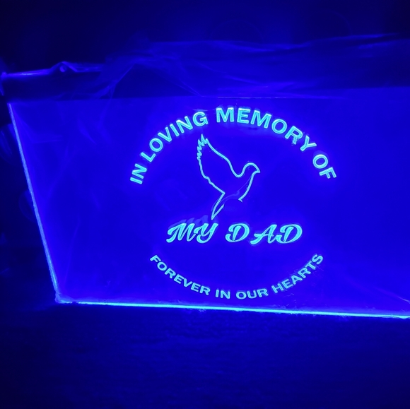 Wall Decor | New 8x11 Plexiglass Led Light Up Sign W Chain | Poshmark